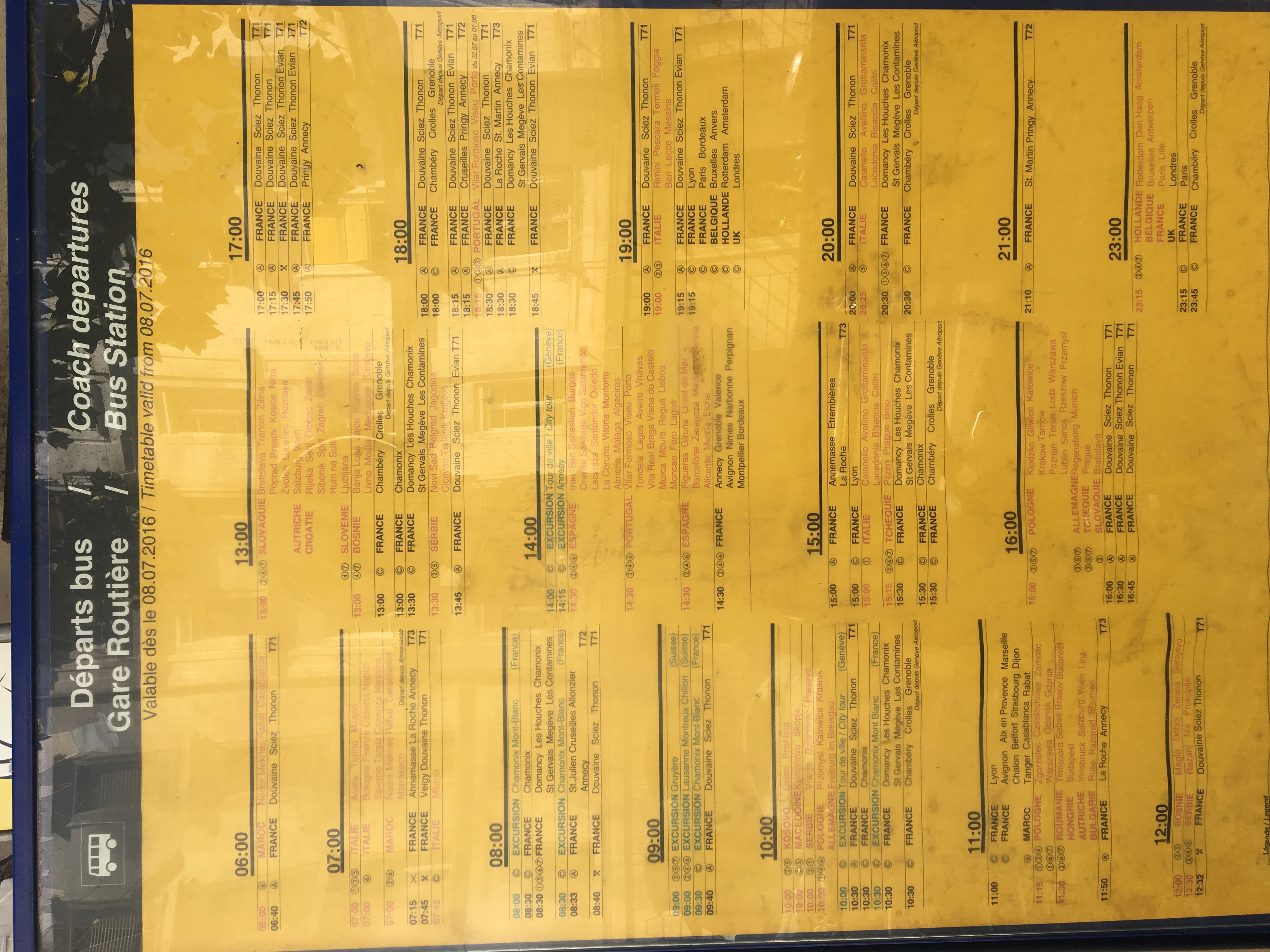 Bus Station Timetable Bus Station Timetable